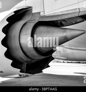 Rolls-Royce Trent 1000 high-bypass turbofan aircraft engine Stock Photo ...