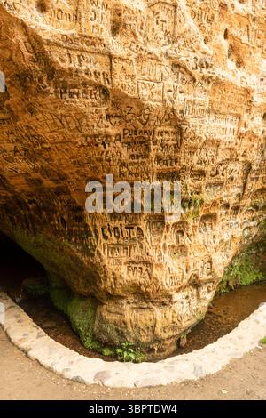 Gutman's Cave with inscriptions on the walls, the widest and highest ...