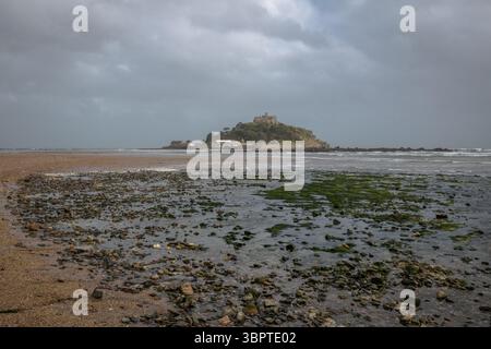 Views near the tidal island of St Michael's Mount, England Stock Photo ...