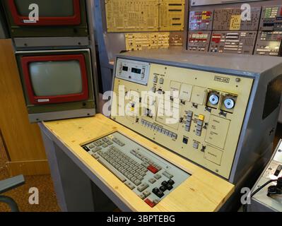 Soviet missile launch control room inside Tagansky Protected Command ...