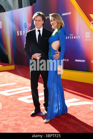 HOLLYWOOD, CALIFORNIA - JULY 07: (L-R) Peter Safran, James Gunn and ...