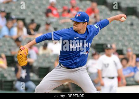 Toronto Blue Jays pitcher Brendon Little (54) reacts after giving up a ...