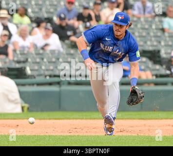 Toronto Blue Jays' Addison Barger (47) takes to the field ahead of ...
