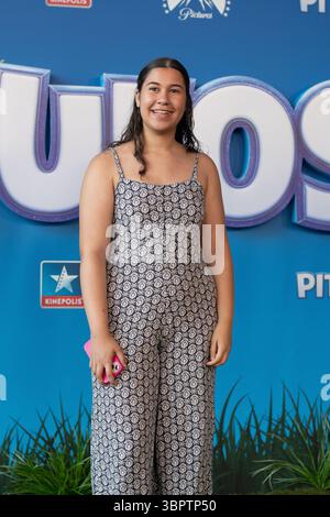 Laura Marin attends to 'Pitufos' Premiere at Kinepolis on July 9, 2025 ...