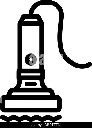 vibration sensor module line icon vector illustration Stock Vector ...
