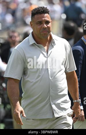 Former player Ronaldo Nazario before the match between Real Madrid and ...