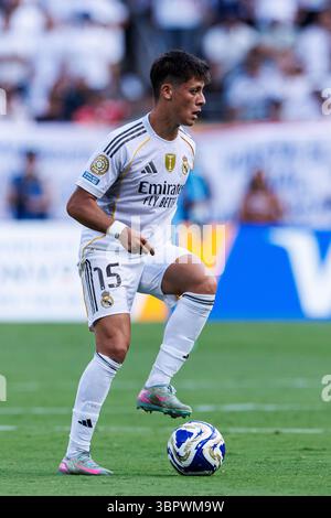 Arda Güler of Real Madrid CF seen in action during the La Liga EA ...