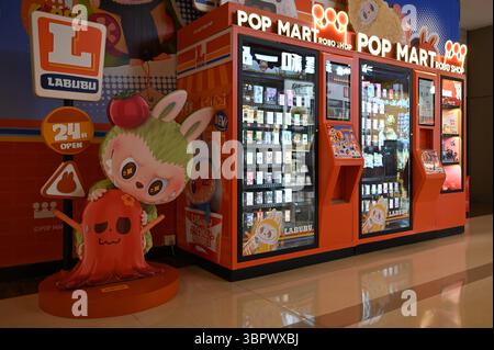 The Labubu display at the POP MART in the shopping mall on November 23 ...