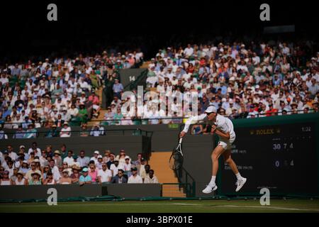 Ben Shelton of the United States at the All England Lawn Tennis and ...