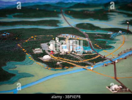 DMZ mock-up model, North Hwanghae, Panmunjom, North Korea Stock Photo ...