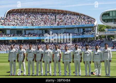 Team India during national anthem during the FIH Pro League game ...