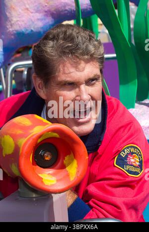 David Hasselhoff at the official launch of Nickelodeon Land in ...