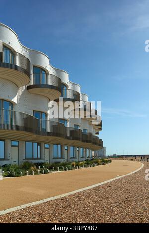 The Shoreline Development on Folkestone beach, Folkestone, Kent,UK ...