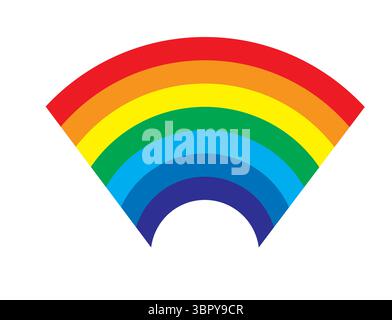 rainbow gradient line drawing of a cartoon bald man dancing Stock ...