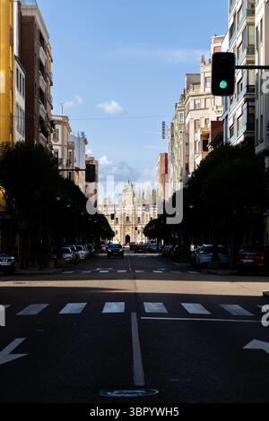 Exterior facade of the convent of san Mark in the city of Leon, Spain ...