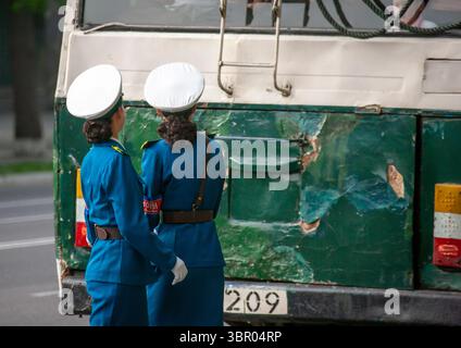 North Korea, Pyongyang, police Stock Photo - Alamy