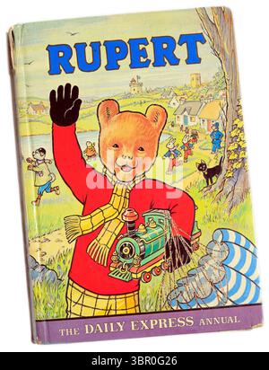 Photograph of Vintage Rupert The Bear Daily Express Annual. Studio set ...