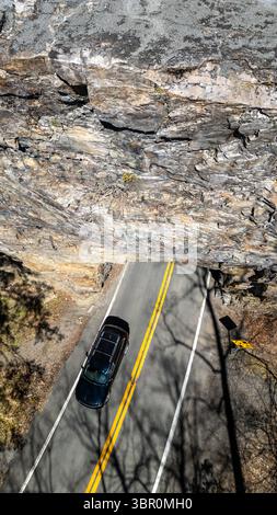 Backbone Rock, a landmark within the Cherokee National Forest in ...