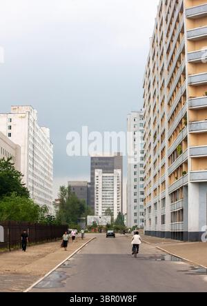 Concrete apartment blocks, Pyongyang, North Korea Stock Photo - Alamy