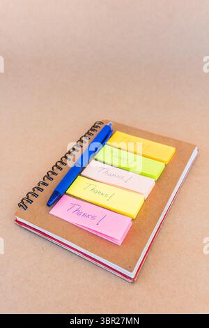 Thank you concept. Vintage style. The inscription on the yellow cubes ...