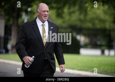 White House border czar Tom Homan speaks with reporters at the White ...
