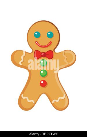 Happy bowtie gingerbread Stock Vector Image & Art - Alamy