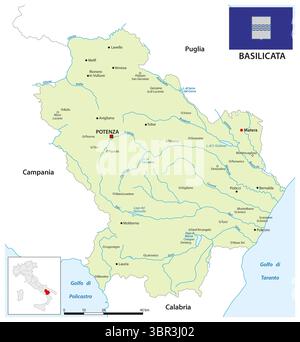 POTENZA, ITALY - The capital of Basilicata region, southern Italy, city ...