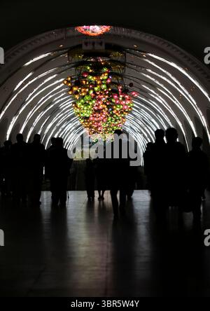 North Korean people in Yonggwang station, DGC, Pyongyang, North Korea ...