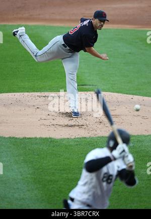 Chicago White Sox's Luis Robert looks out from the dugout during a ...