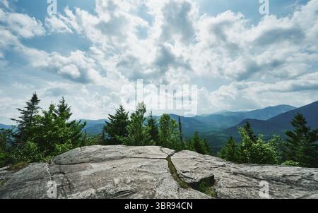 View from the top of Mount Jo, High peaks region, Adirondacks Stock ...