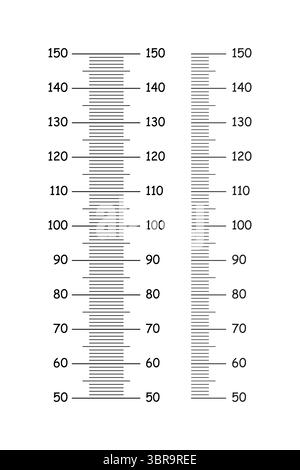 Vector Set of kids height charts with abstract boho shapes in ...