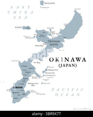 Japan political map. Main islands Honshu, Hokkaido, Kyushu, Shikoku and ...