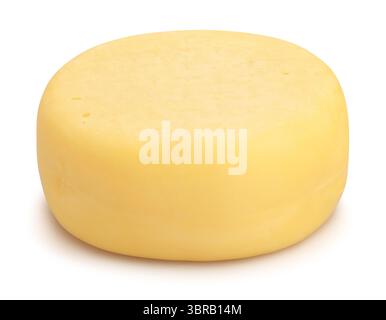 Cheese wheel isolated on white background. Packaging template mockup ...