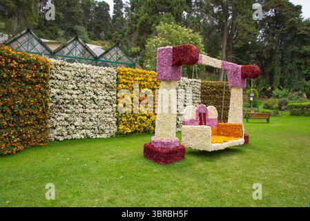 Floral Temple Structure at Ooty Flower Show – A Masterpiece of Petal ...