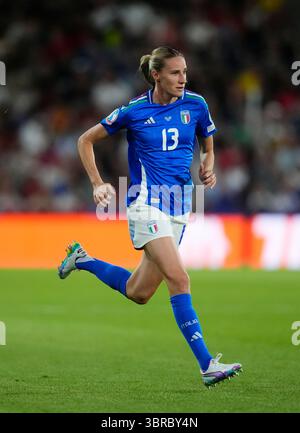 Julie Piga (Italy) during the UEFA European Womens Championship match ...
