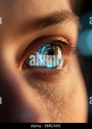 Digital technology glowing interface Stock Photo - Alamy