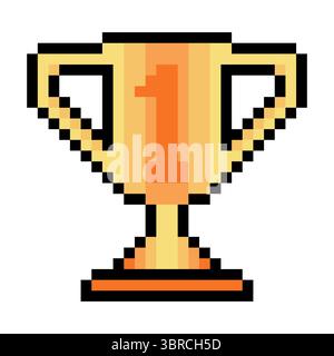 trophy pixel art style Stock Vector Image & Art - Alamy
