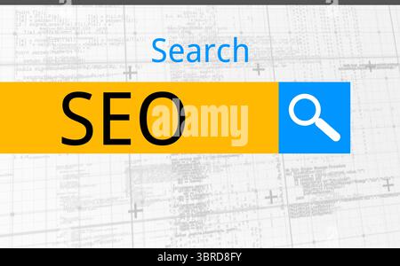 Logo of a search bar Stock Photo - Alamy
