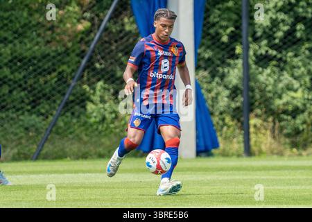 Arlet Junior Ze (39 FC Basel) celebrates after scoring his team's ...