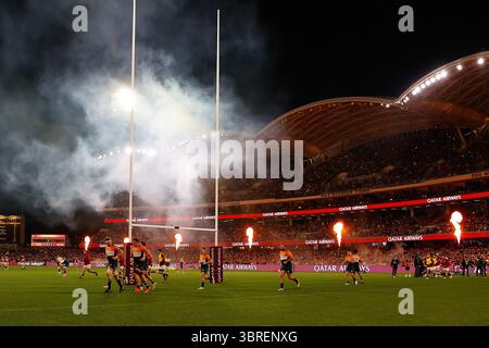 Lions players celebrate the win by singing the club song during the ...