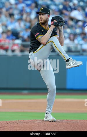 Pittsburgh Pirates pitcher Bailey Falter delivers during the first ...