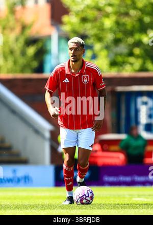 David Carmo of Nottingham Forest in action during the Pre-season ...