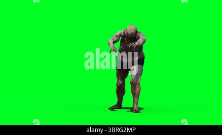 Zombie green screen . 3d rendering Stock Photo - Alamy