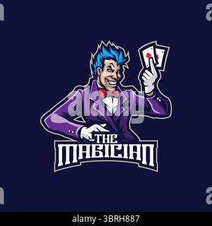 Magician esport mascot logo design Stock Vector Image & Art - Alamy