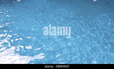 swimming pool bottom caustics ripple and flow with waves background ...