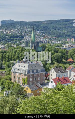 Aerial view of Trondheim, Norway Stock Photo - Alamy