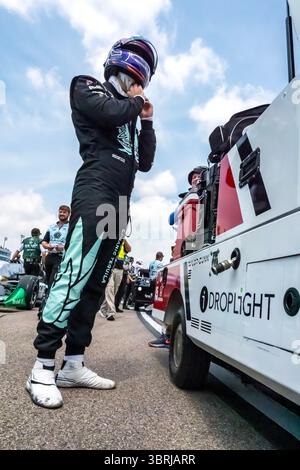 NTT INDYCAR SERIES driver, LOUIS FOSTER (R) (45) (ENG) of Odiham ...