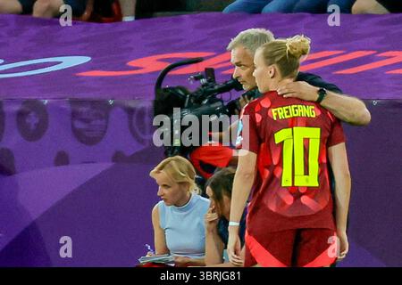 ZURICH - Laura Freigang of Germany during the European Championship ...