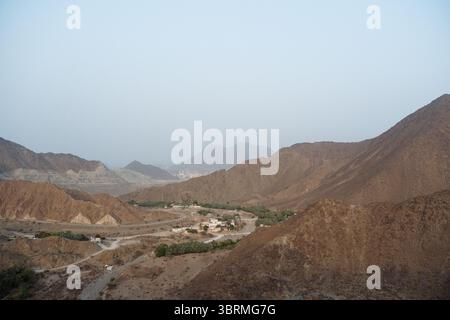 Rugged Desert Mountain Landscape Under Clear Blue Sky Stock Photo - Alamy