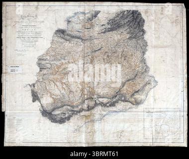 Map of the districts of Jhelum and Rawalpindi, with portions of Shahpur ...